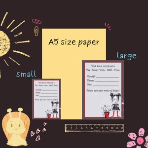 Vampire Girl PDF Digital Download Print at Home Tag Inserts Penpal ...