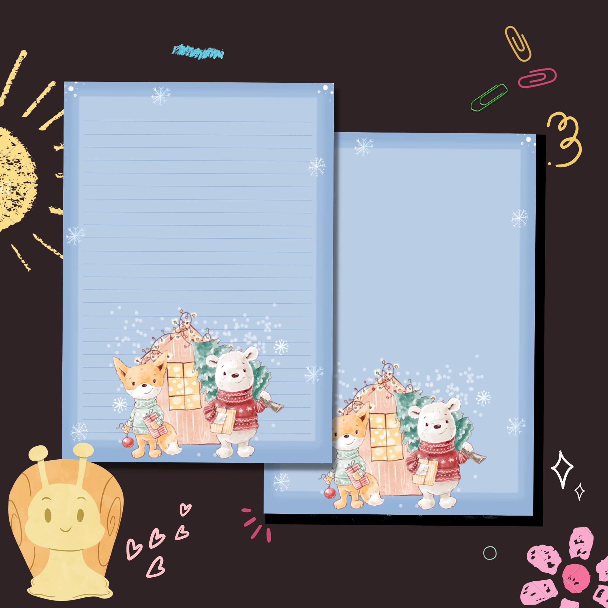 Lets Decorate - PDF Digital Download - Penpal Letter Writing Paper ...