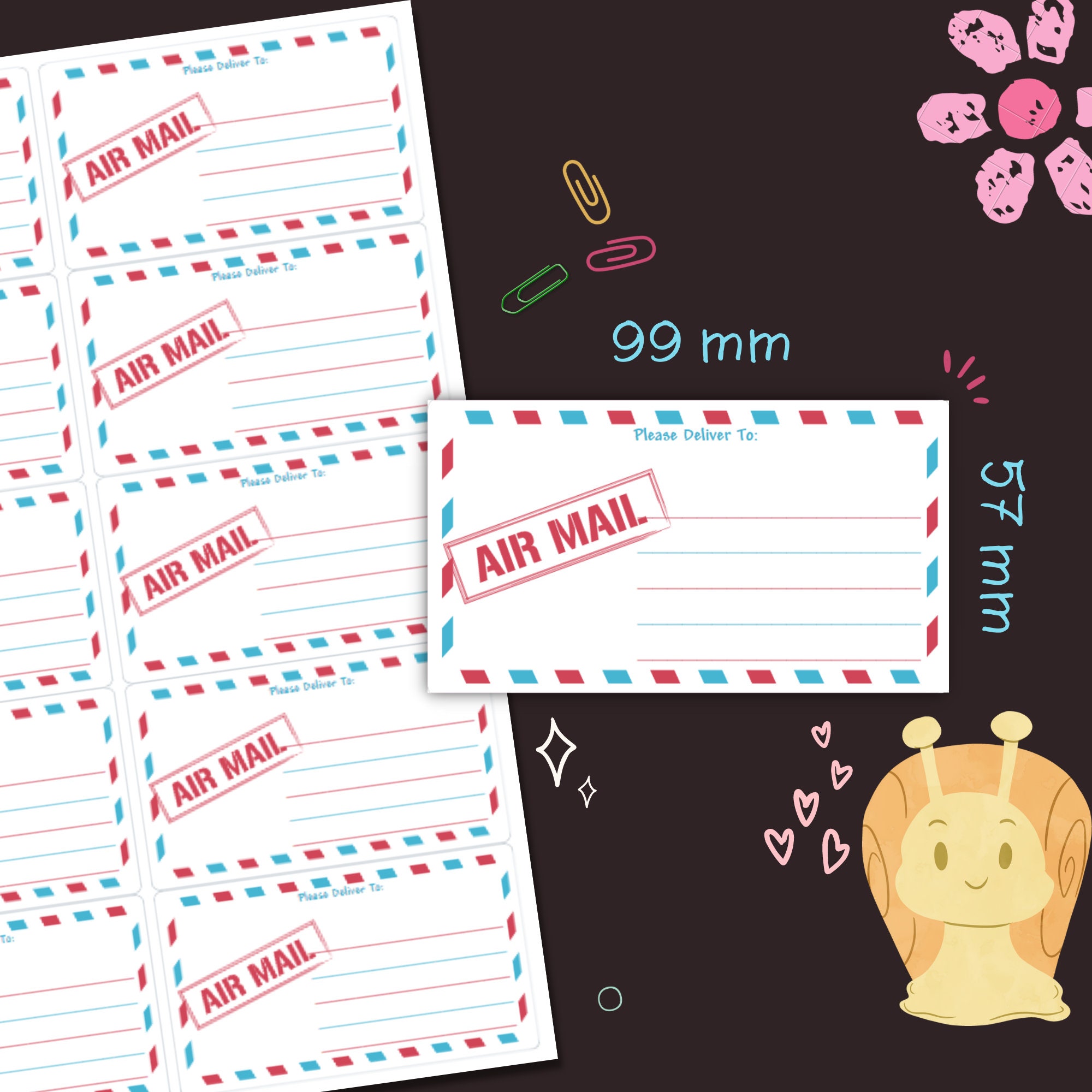 Air Mail - PDF Digital Download - Print at Home Please Deliver to ...