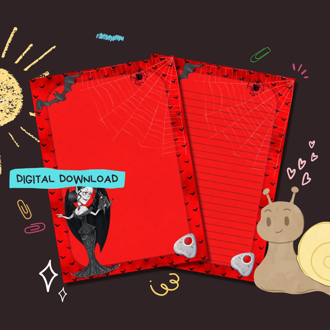 Halloween Party PDF Digital Download Penpal Letter Writing Paper ...