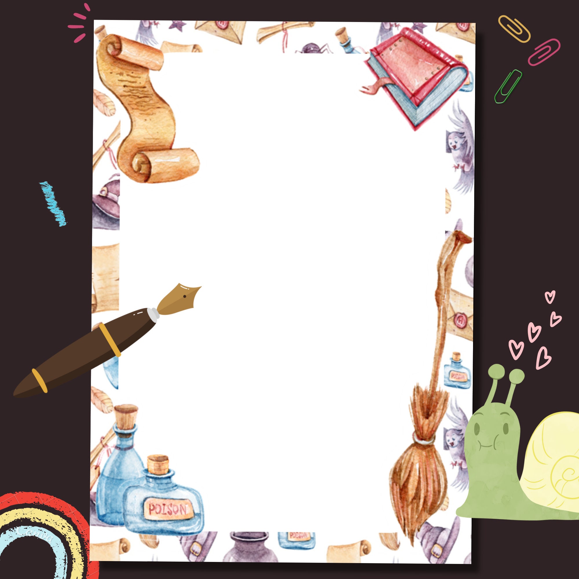 Magic Letter - PDF Digital Download - Penpal Letter Writing Paper ...