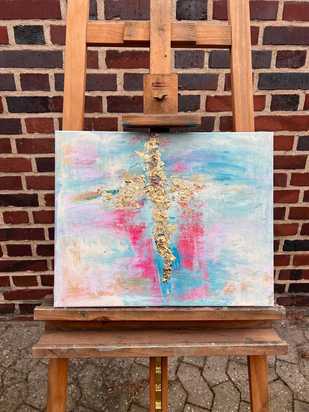 Christian Mural in Acrylic | Cross | Abstract | Mixed Media | Original ...