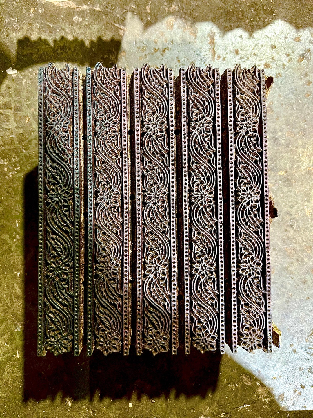 Wooden Printing Block Wooden Border Design Printing Block Hand - Etsy