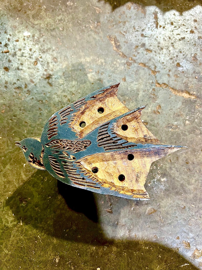 Bird Block Bird Stamp Hand Carved Block Bird Design Block Sparrow ...