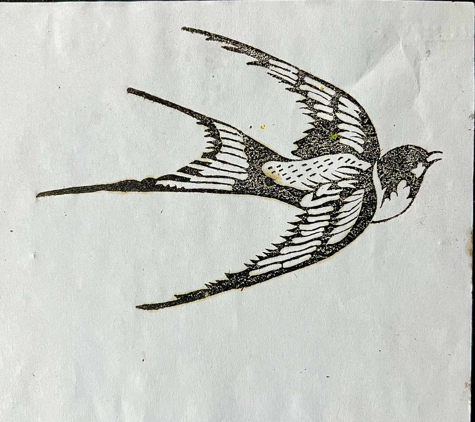 Bird Block Bird Stamp Hand Carved Block Bird Design Block Sparrow ...