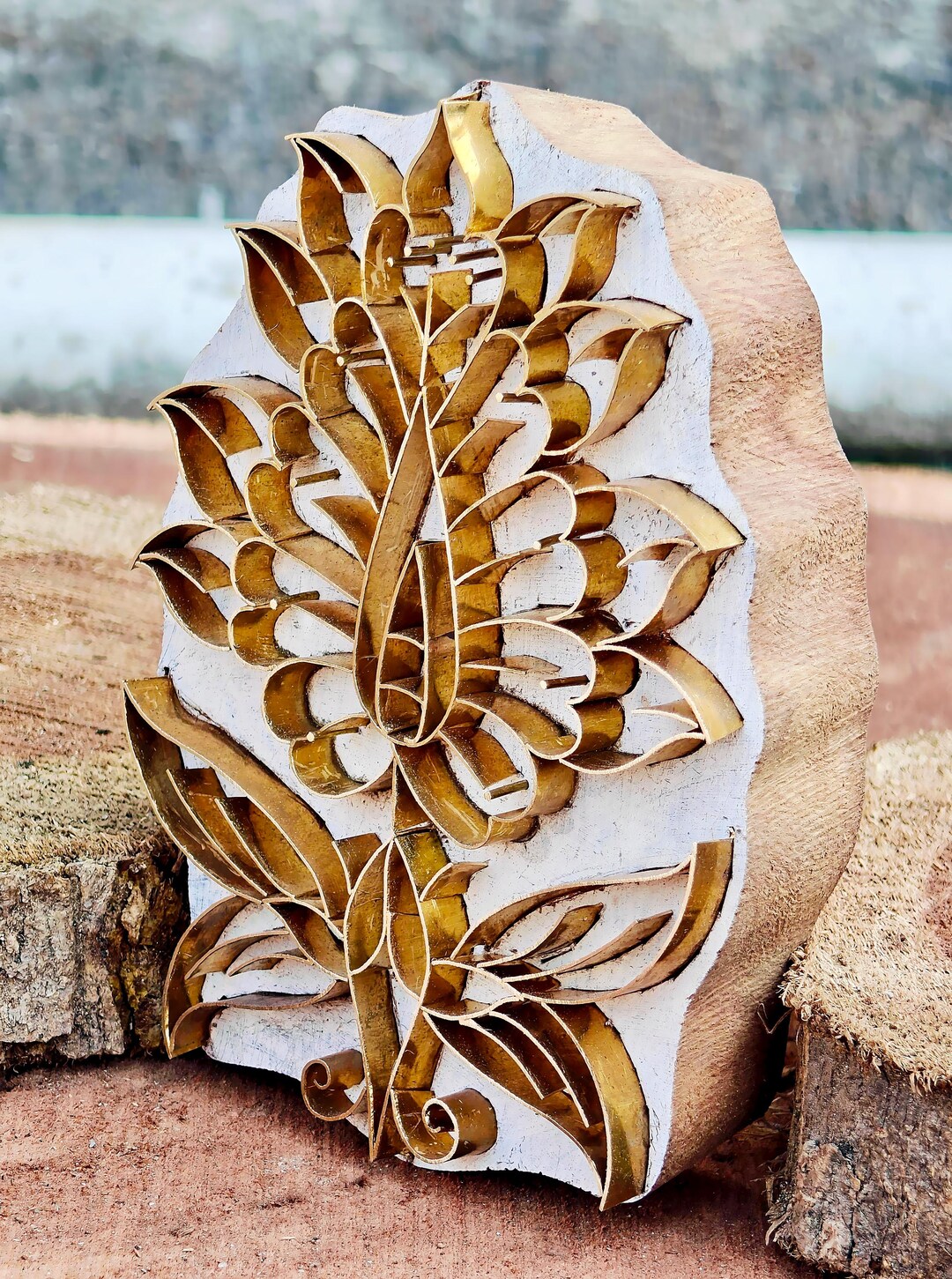 Batik Stamps Wooden Brass Batik Block Batik Block for Hot Wax Printing ...