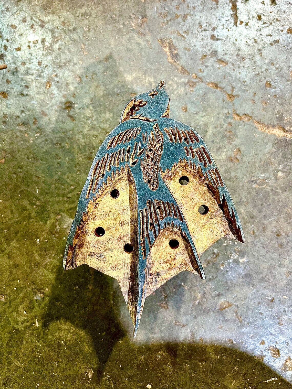 Bird Block Bird Stamp Hand Carved Block Bird Design Block Sparrow ...