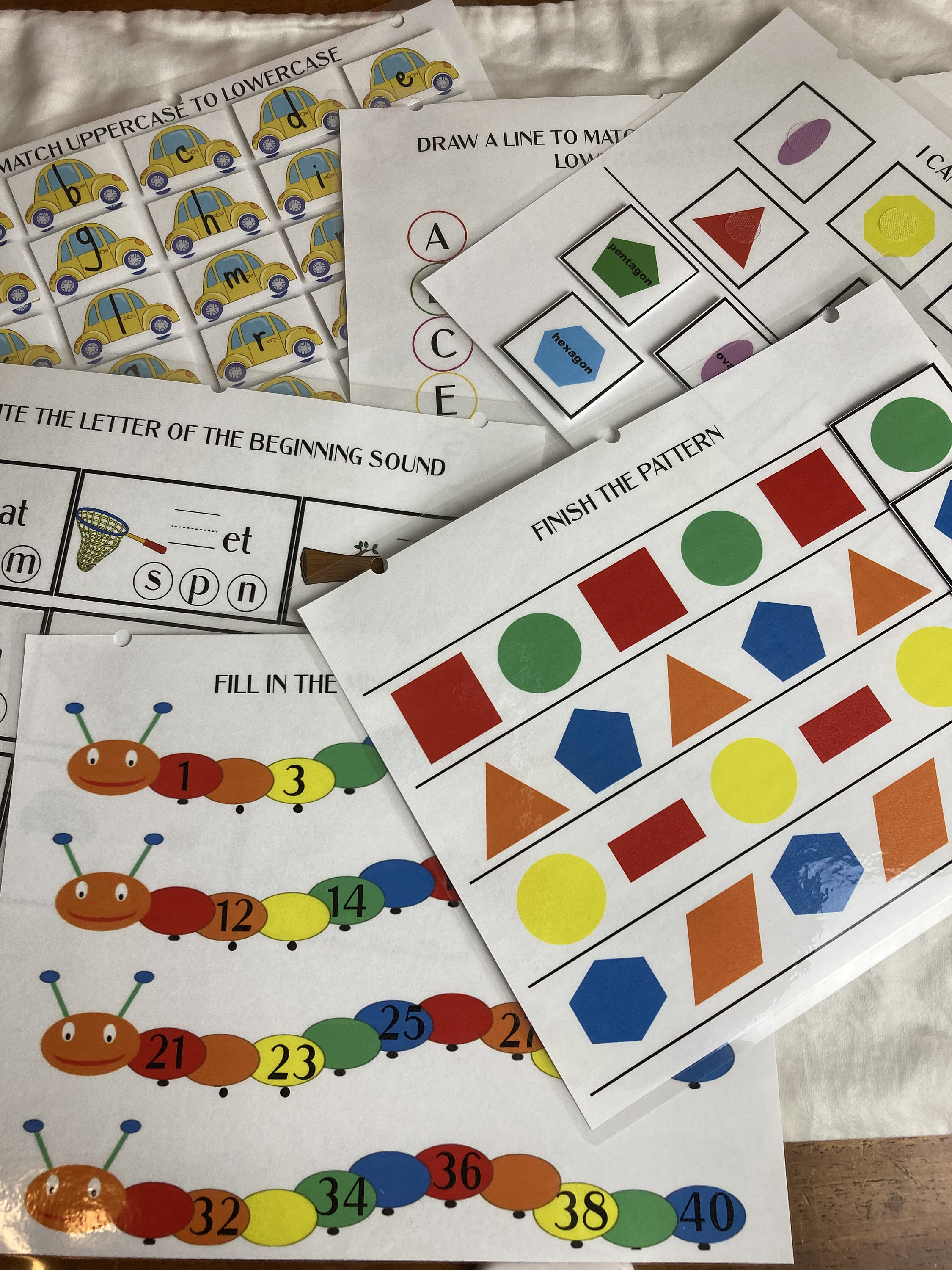 KINDERGARTEN LEARNING BINDER, Preschool Curriculum, Interactive Toddler ...