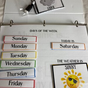 PRESCHOOL LEARNING BINDER, Preschool Busy Binder, Montessori Pre-k Busy ...