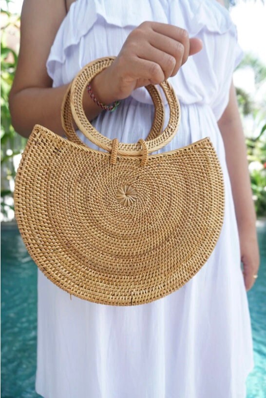 Ata Grass Straw Woven Handbag Bali Handmade Wajik Tunjung Bag - Etsy