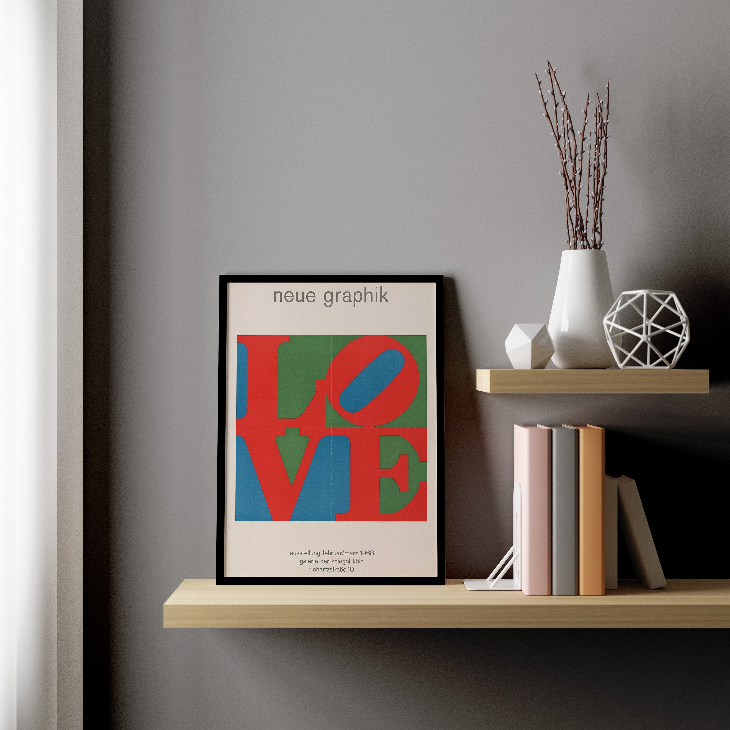 Robert Indiana Vintage LOVE Poster Art Print, Exhibition Poster ...