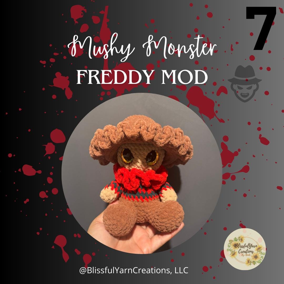 Freddy Mushy Monster MOD ONLY (base Pattern Needed) - Etsy