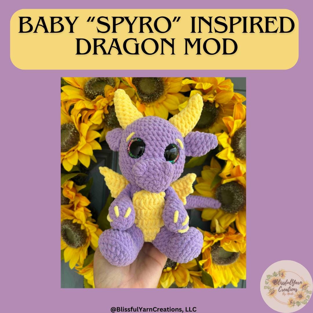 Baby Spyro MOD ONLY (base Pattern Needed) - Etsy