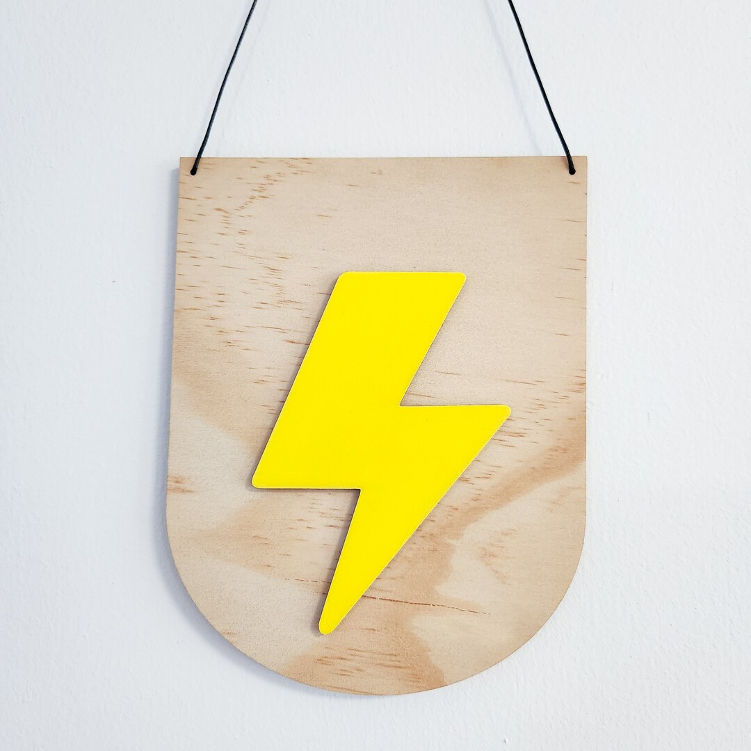 Hang-ups Lightning Bolt Lightning Bolt Wall Hanging, Lightning Bolt ...