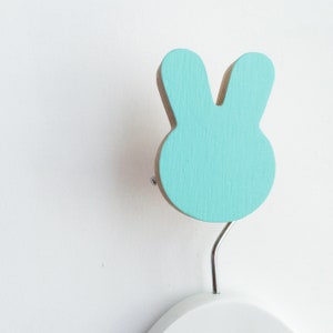 Bunny Wall Hook Colourful Wall Hooks, Rabbit Wall Hook, Kids Room Decor, Wall Hooks, Bunny Room ...