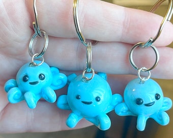 Cute Polymer Clay Octopus-themed Charm/keychain - Etsy