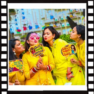 Mehandi Props for Photoshoot ,haldi Props for Bride and Family,bride to ...