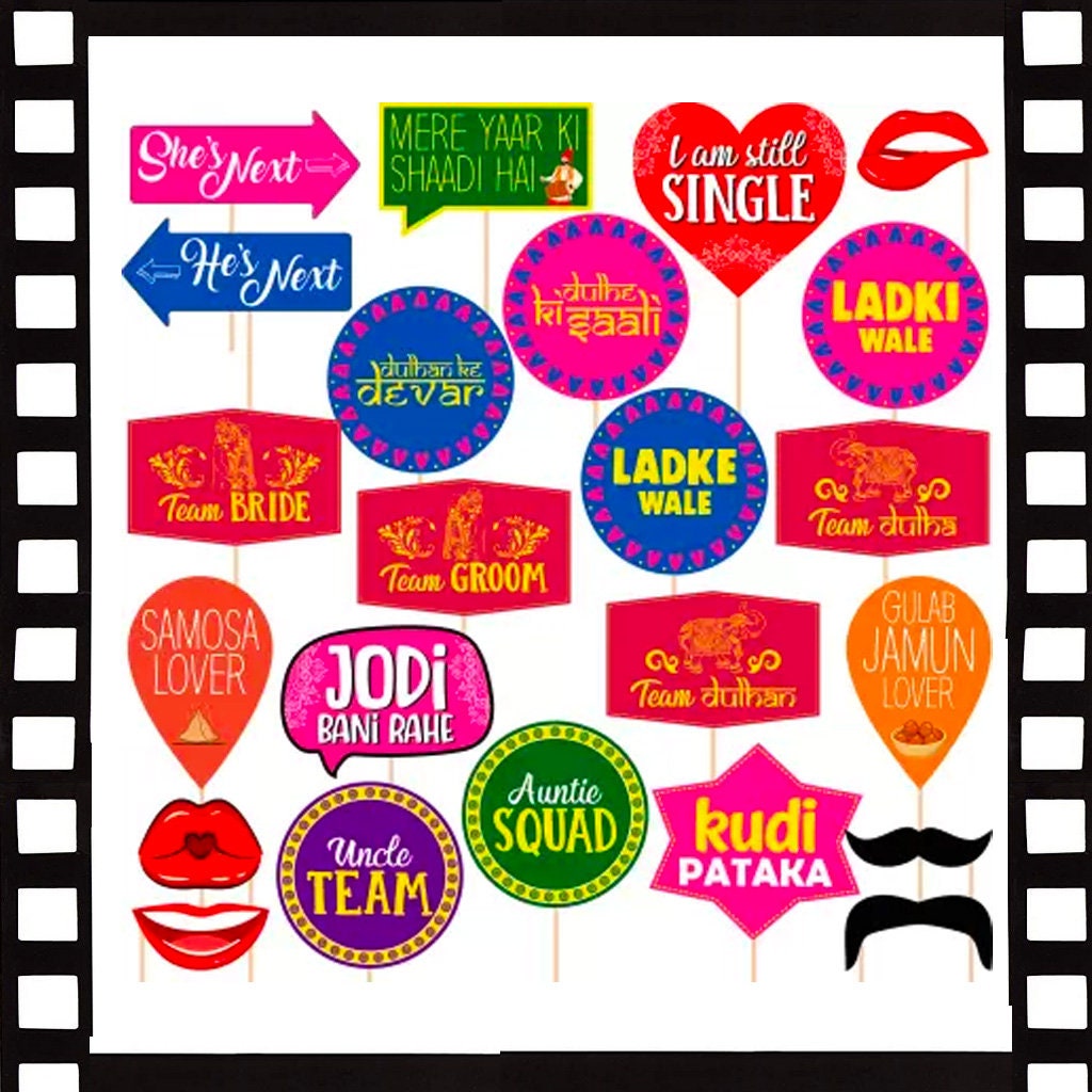 Wedding Prop for Bride and Family Photo Booth Board/haldi Photo Booth ...