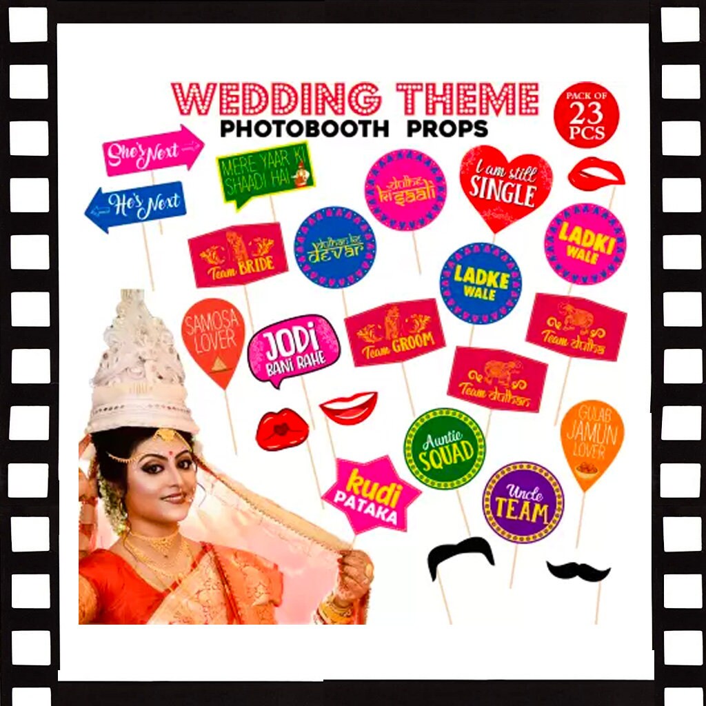 Wedding Prop for Bride and Family Photo Booth Board/haldi Photo Booth ...