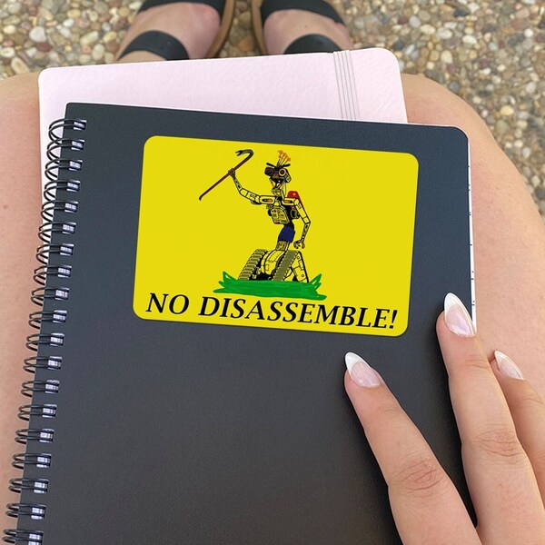 Johnny 5 No Disassemble Sticker - Etsy