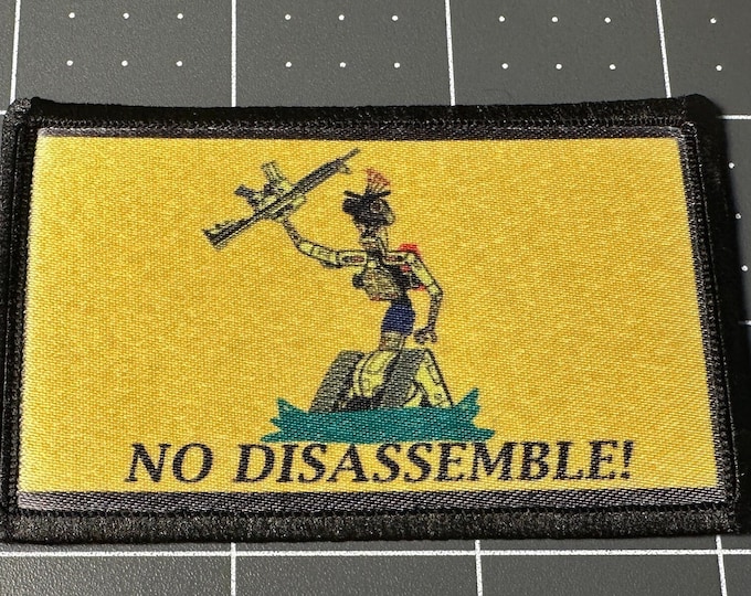 NO Disassemble Johnny5 - Gadsden Flag *sew On* Morale Patch - Etsy