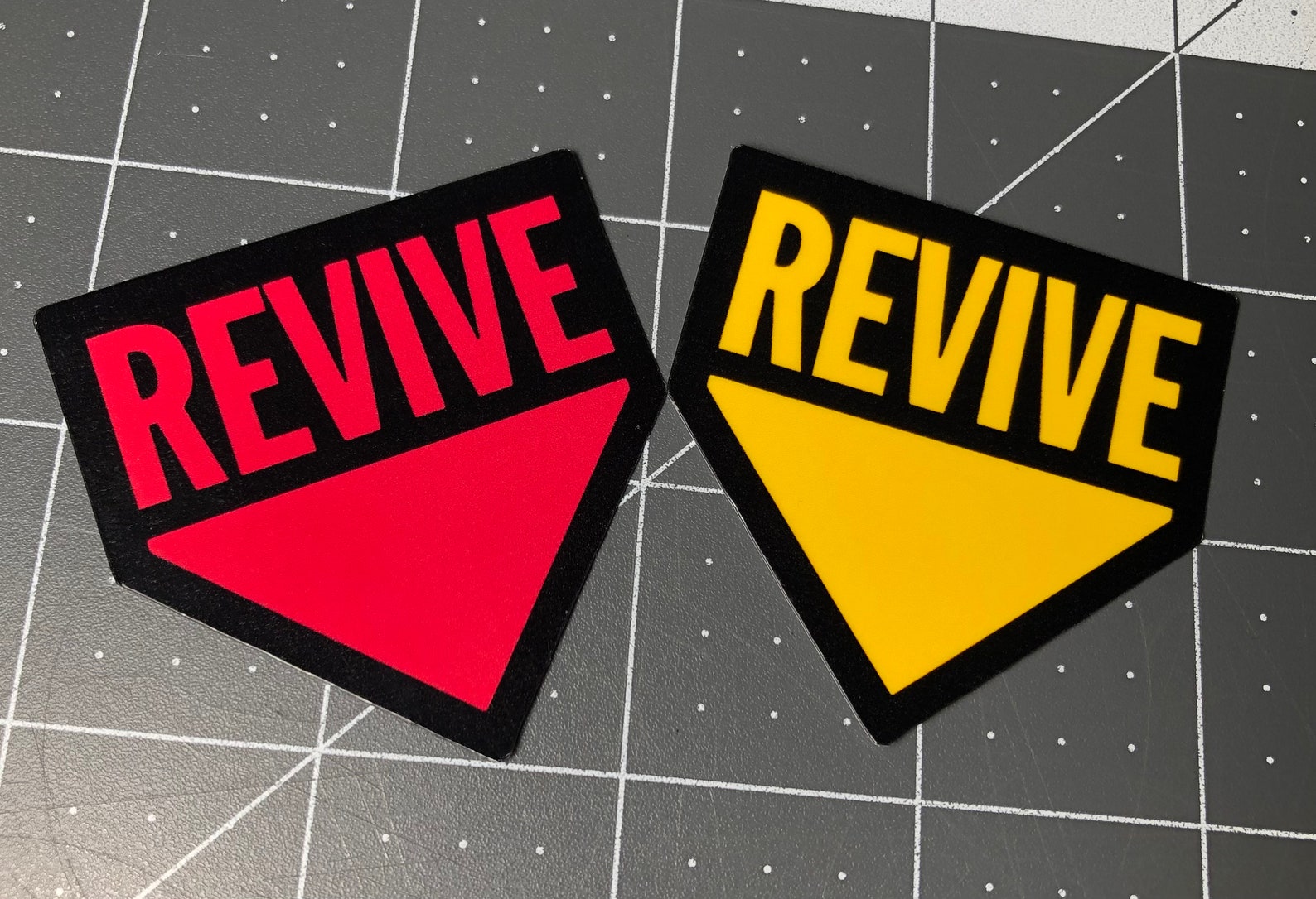 Revive Icon Sticker Red Yellow and More Water Bottle - Etsy