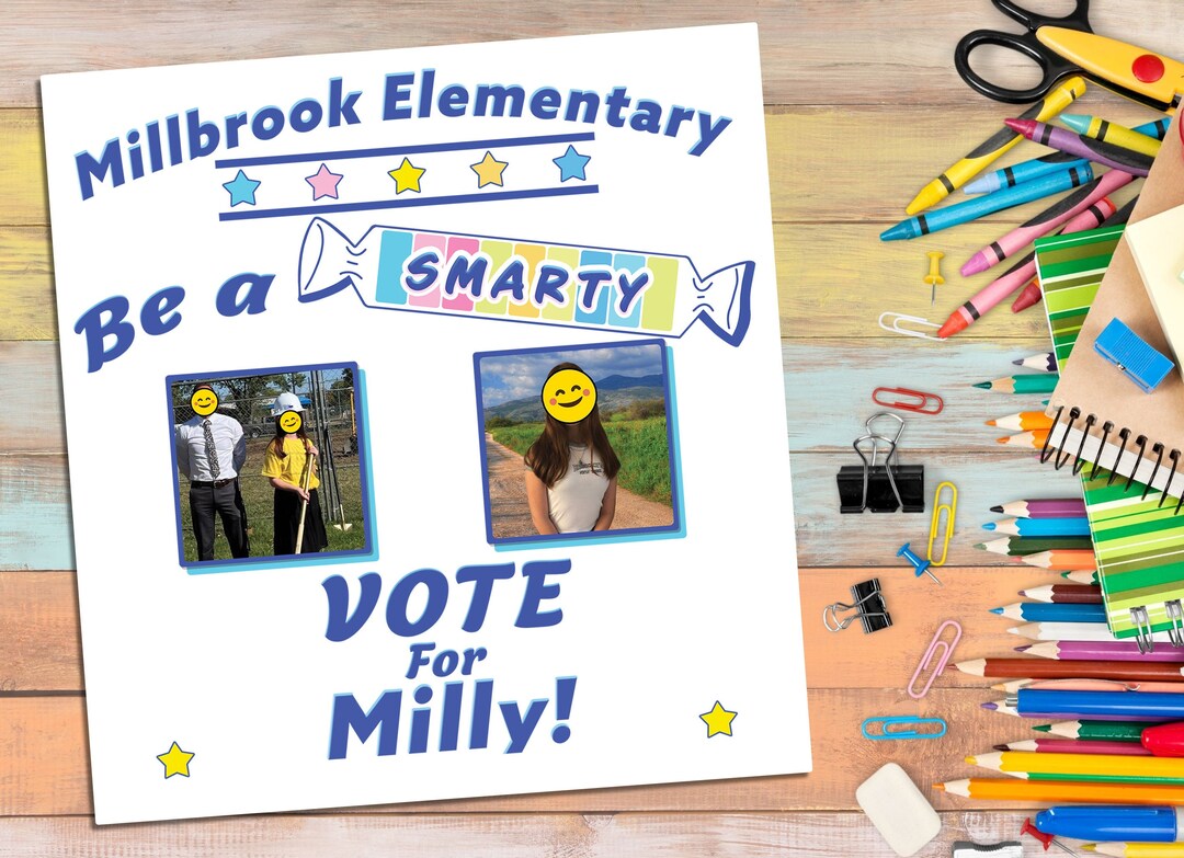 Be a Smarty - School Student Council Campaign Posters Design *PS ...