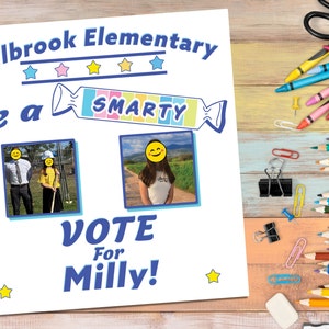Be a Smarty - School Student Council Campaign Posters Design *PS ...