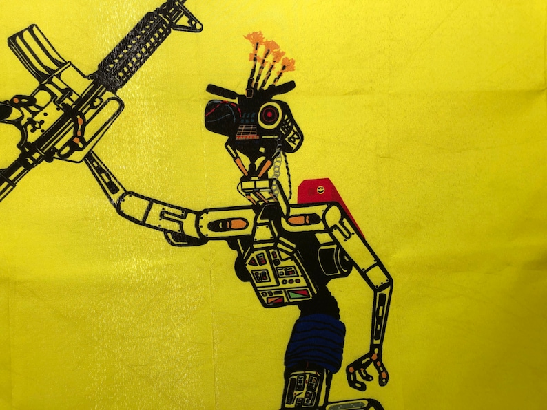 NO Disassemble Johnny 5 Gadsden Flag 80's Movie - Etsy