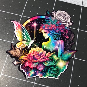 Cute Whimsical Vinyl Stickers - Laptop Sticker - Meme Sticker - Funny Sticker - Pixy, Fairy ...