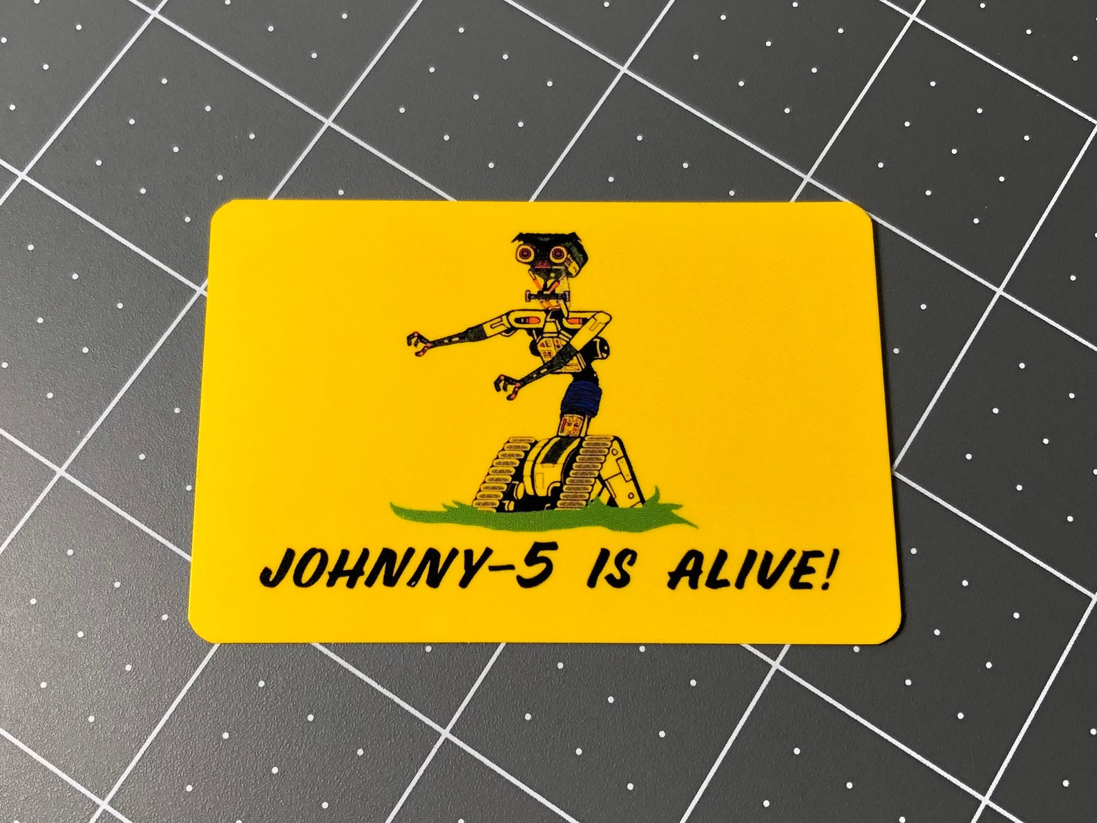 NO Disassemble Johnny 5 80s Movie Gadsden Flag vinyl Sticker Water ...