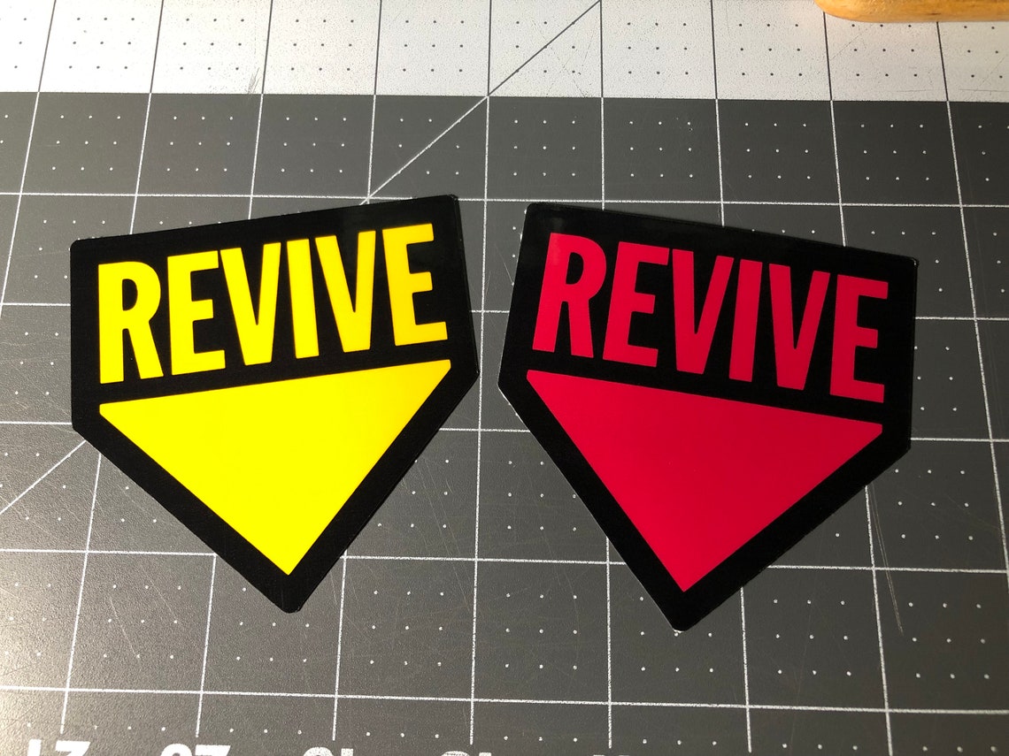 Revive Icon Sticker Red Yellow and More Water Bottle - Etsy