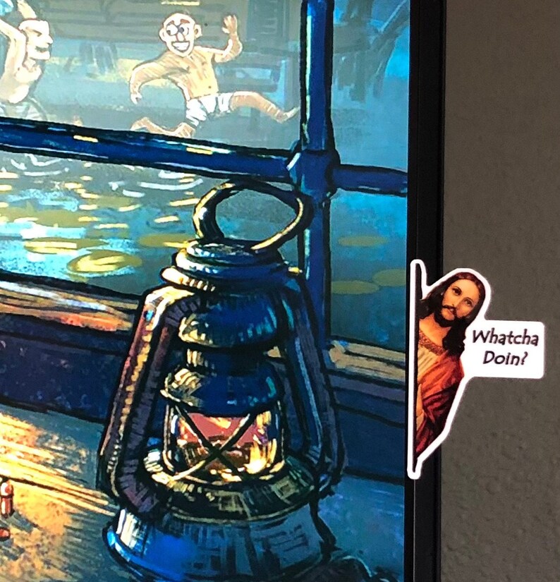 Jesus Whatcha Doing or I Saw That Sticker 2.5 - Etsy