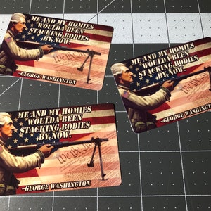 George Washington Stacking Bodies, Vinyl Sticker - Journal Stickers ...