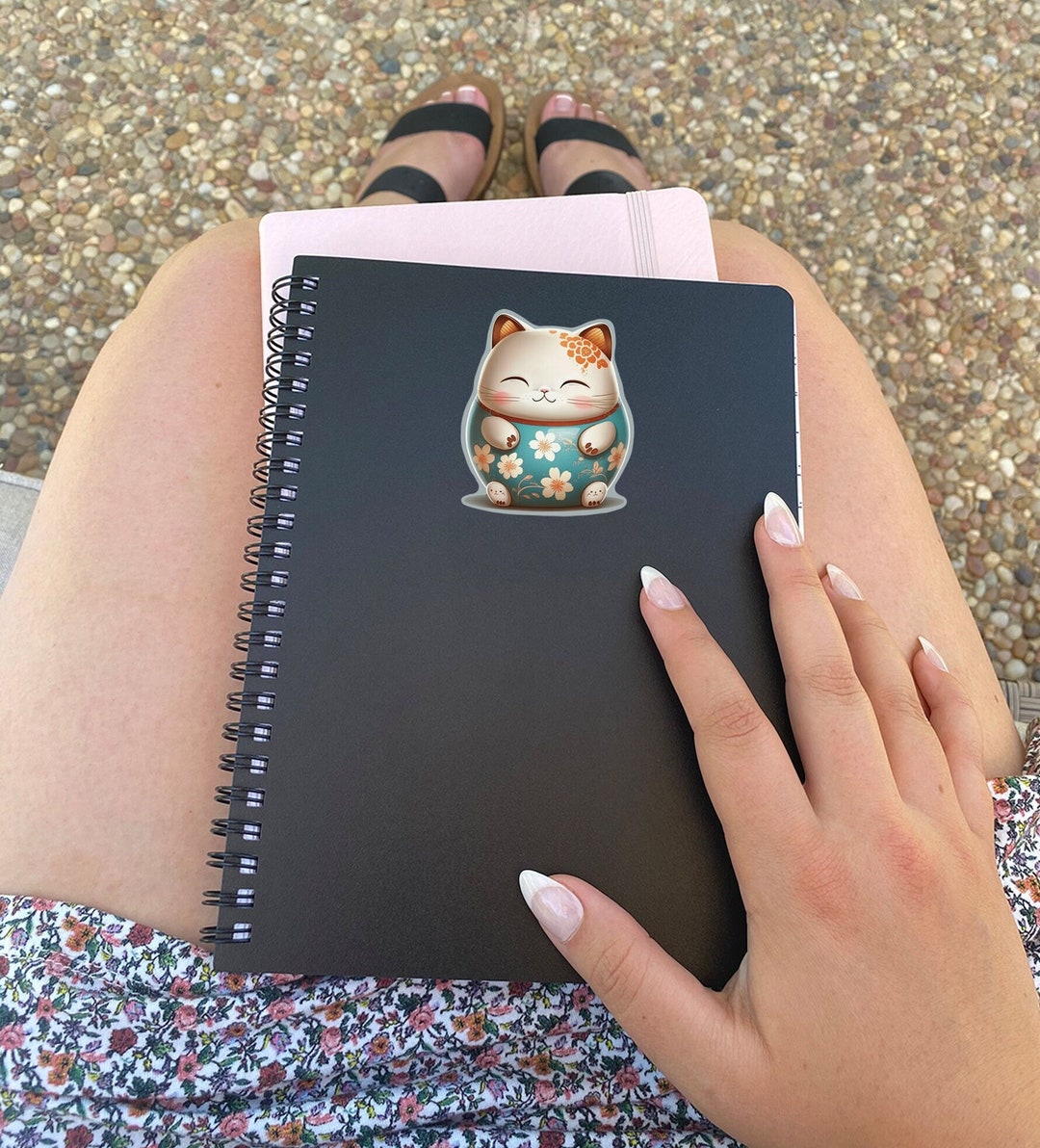 Cute Chibi Cat Stickers - Vinyl Sticker - Bottle Sticker - Laptop ...