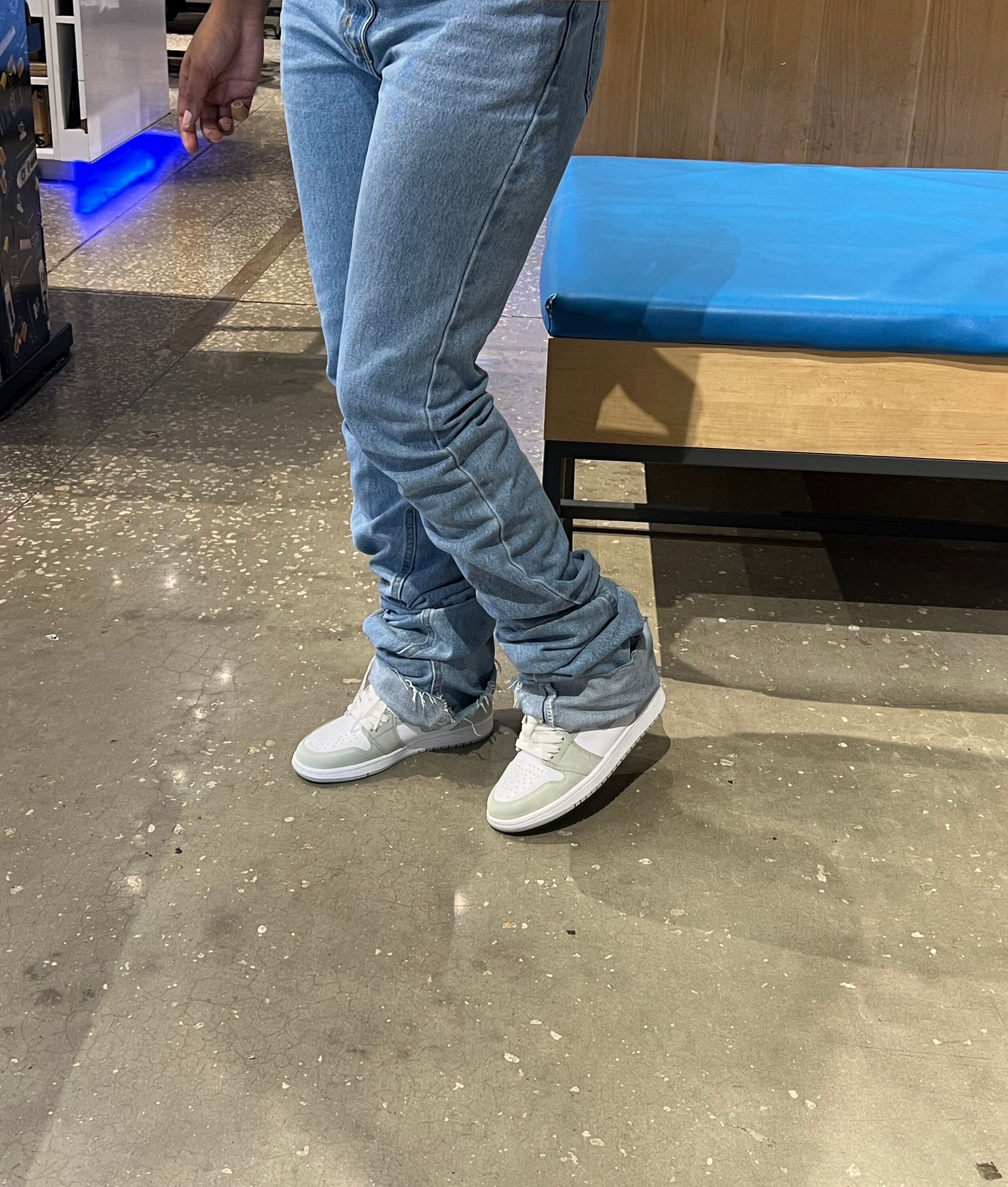 Blue Denim Stacked Jeans - Made to Order - Etsy