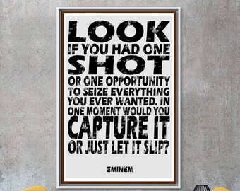 Eminem Canvas Poster - Etsy