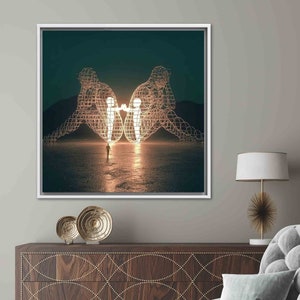 Two People Turning Their Backs on Each Other at Burning Man - Etsy