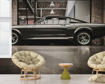 Classic Car Mural - Etsy