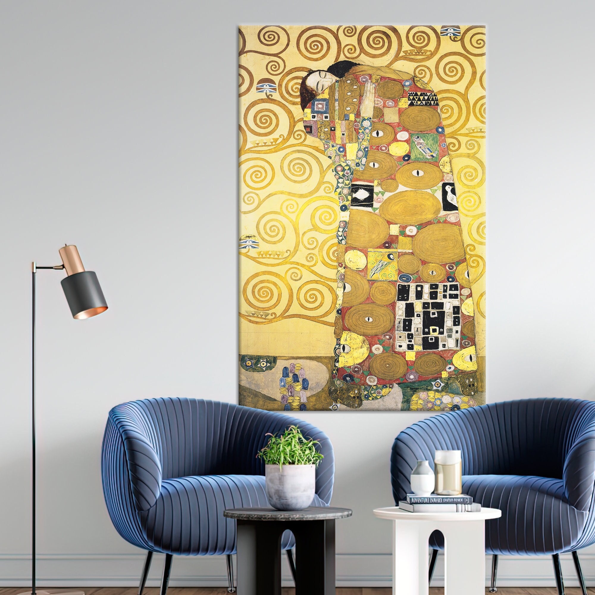 Digital Prints Art & Collectibles Classic Portrait Klimt The Kiss ...