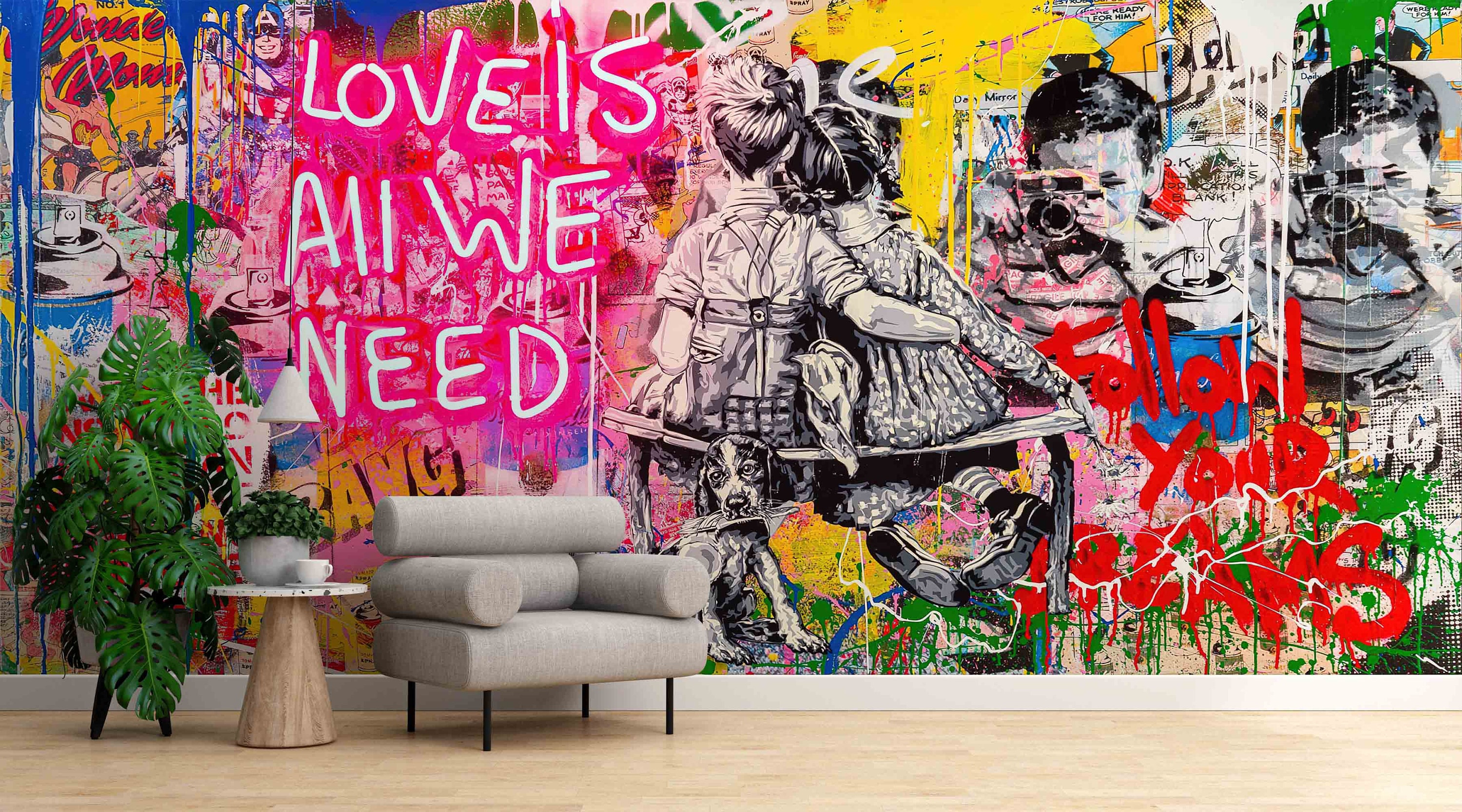 Street Art Wallpaper Love