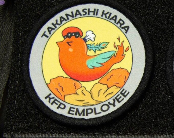 8cm Circular Patch hololiveen Mascot Takanashi Kiara KFP EMPLOVEE - Etsy