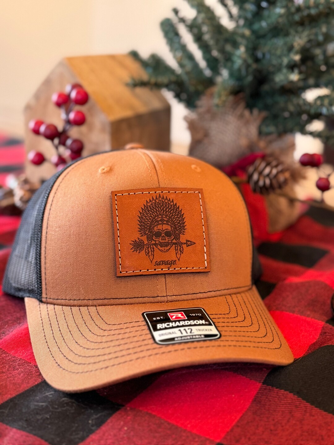 Savage Leather Patch Hat - Etsy