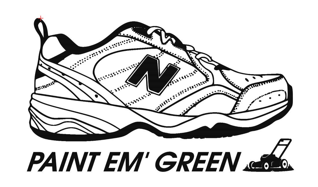 Paint Em Green Lawn Mowing SVG File - Etsy