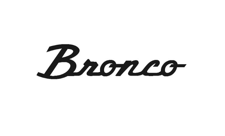 Ford Bronco Text Logo SVG File - Etsy