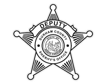 Sheriff Badge Nc Svg - Etsy