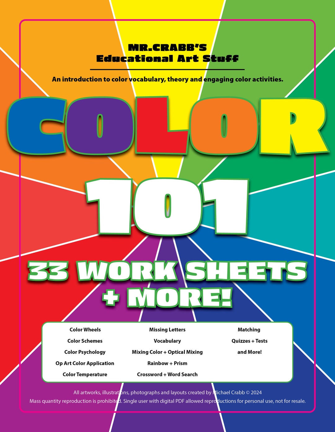 Color Theory Worksheets, PDF Download, Clean Vector Art! - Etsy