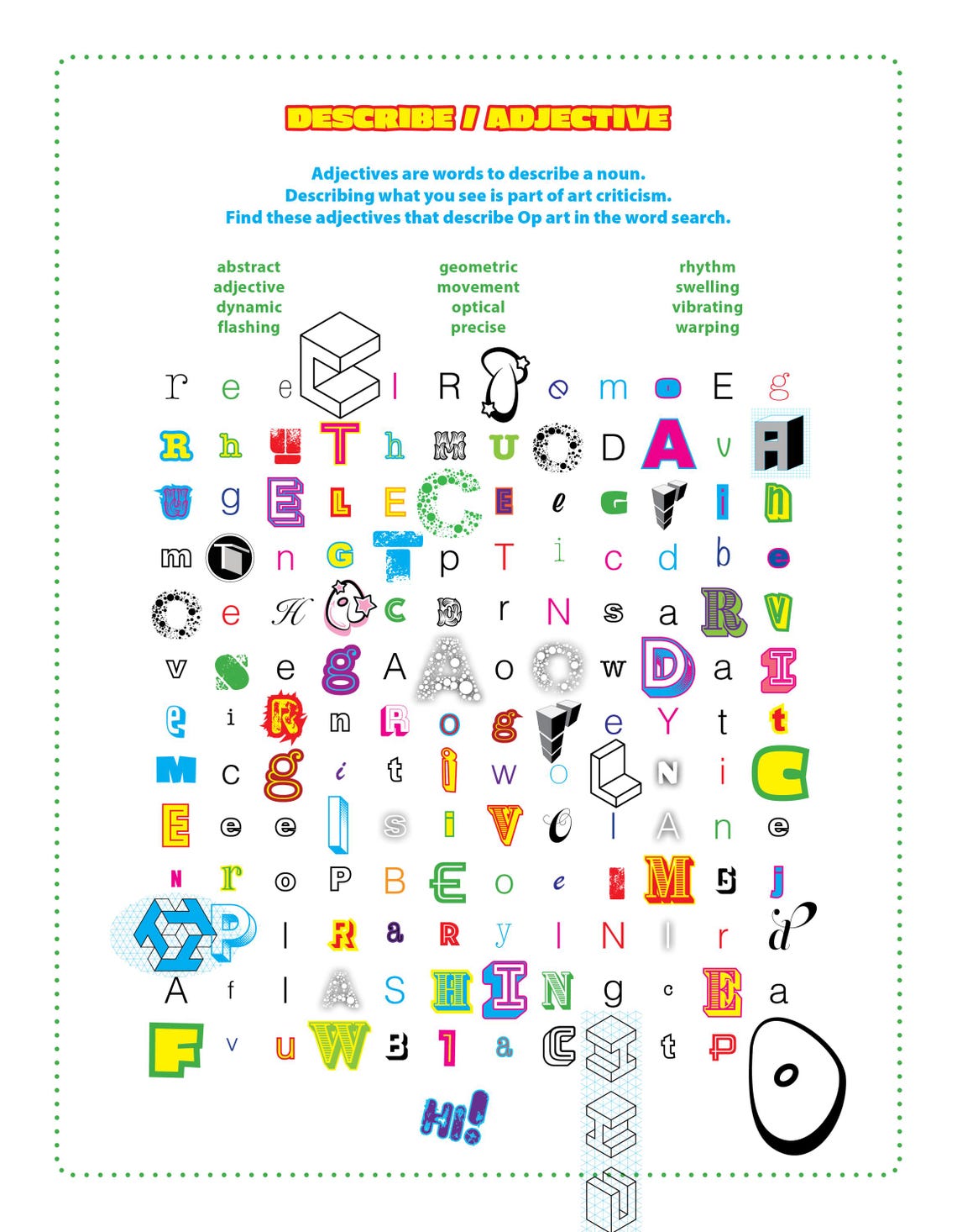 64 Pages OP Art Activity Book - Etsy