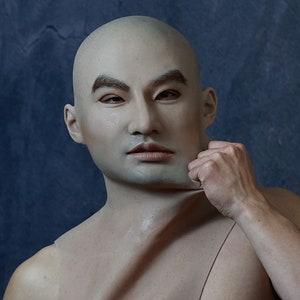 Hand Made, Silicone Mask Man Halloween Masks Realistic High Quality ...