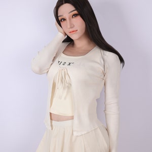 Hyper-realistic Feminine Silicone Mask, Delicate Female Facial Mold ...